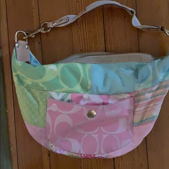 Coach | Bags | Coach Pastel Colorblock Handbag | Poshmark